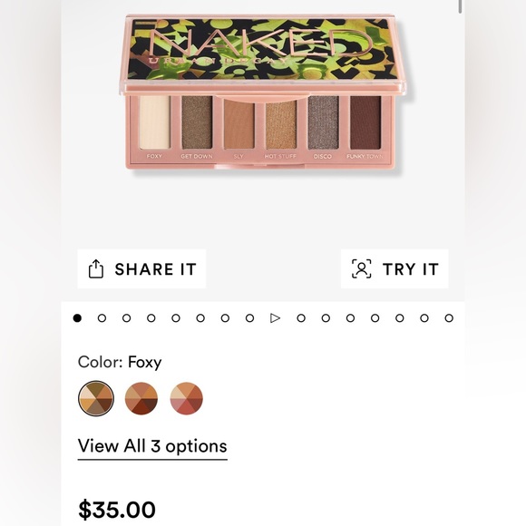 Urban Decay | Makeup | Urban Decay Foxy Mini Palette 6 Highpigment ...